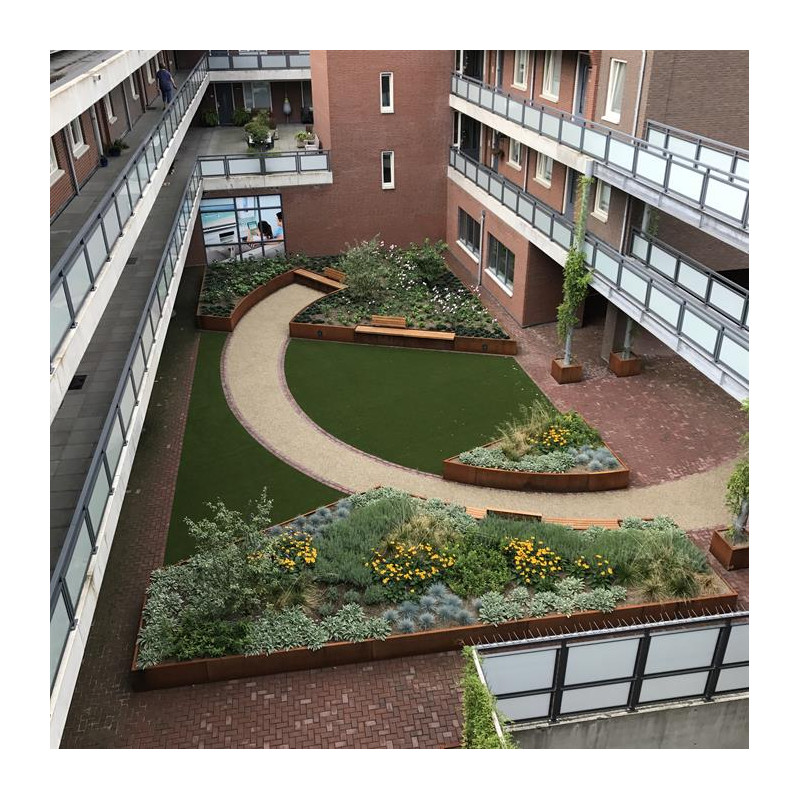 2000x2000x600mm Retaining wall, outer curve CRCO3.600.2000 | Strade Garden