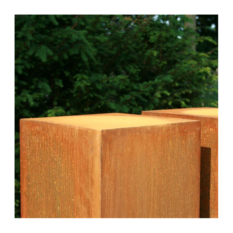 Corten steel plinth CK1 | Strade Garden