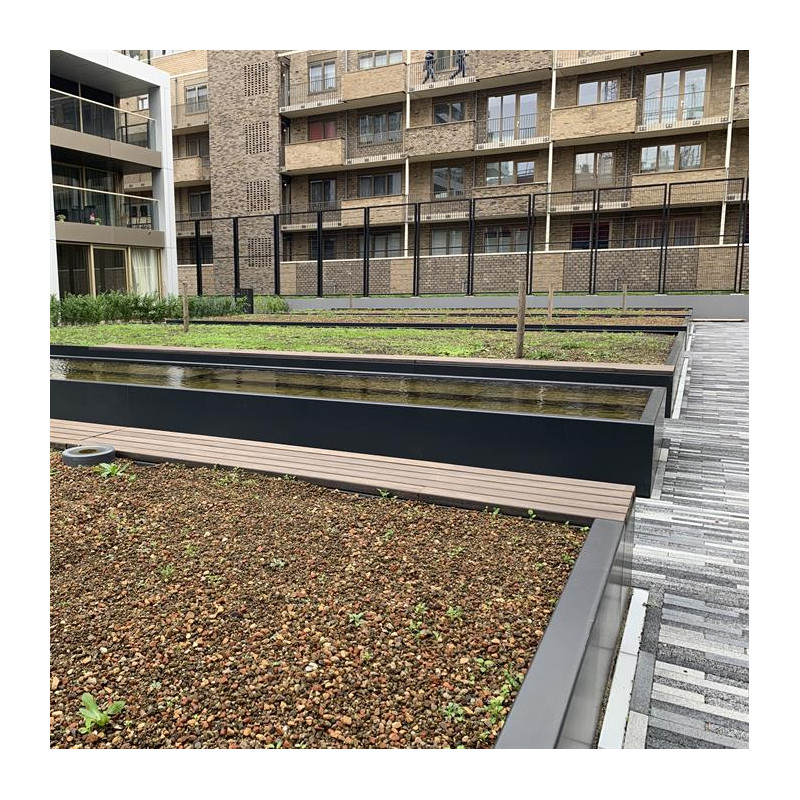 1500x1500x200 Aluminum arched retaining wall, external ARCO3.200.1500 ...