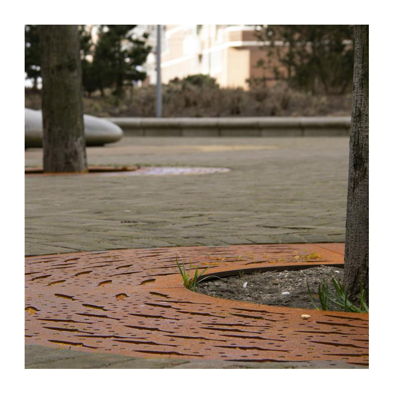 1200x10 Grates for trees Corten TGGR.R1200.1.Ct | Strade Garden