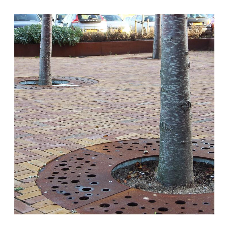 1200x10 Grates for trees Corten TGGR.R1200.1.Ct | Strade Garden